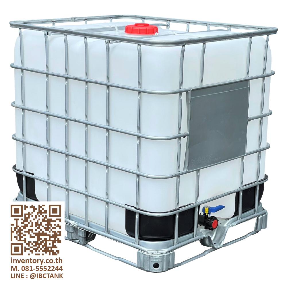 IBC 1000 Liter. ถัง 1000 ลิตร มือสอง เกรด A (ถังบรรจุสารเคมี) ถังเบ๊าท์ ...
